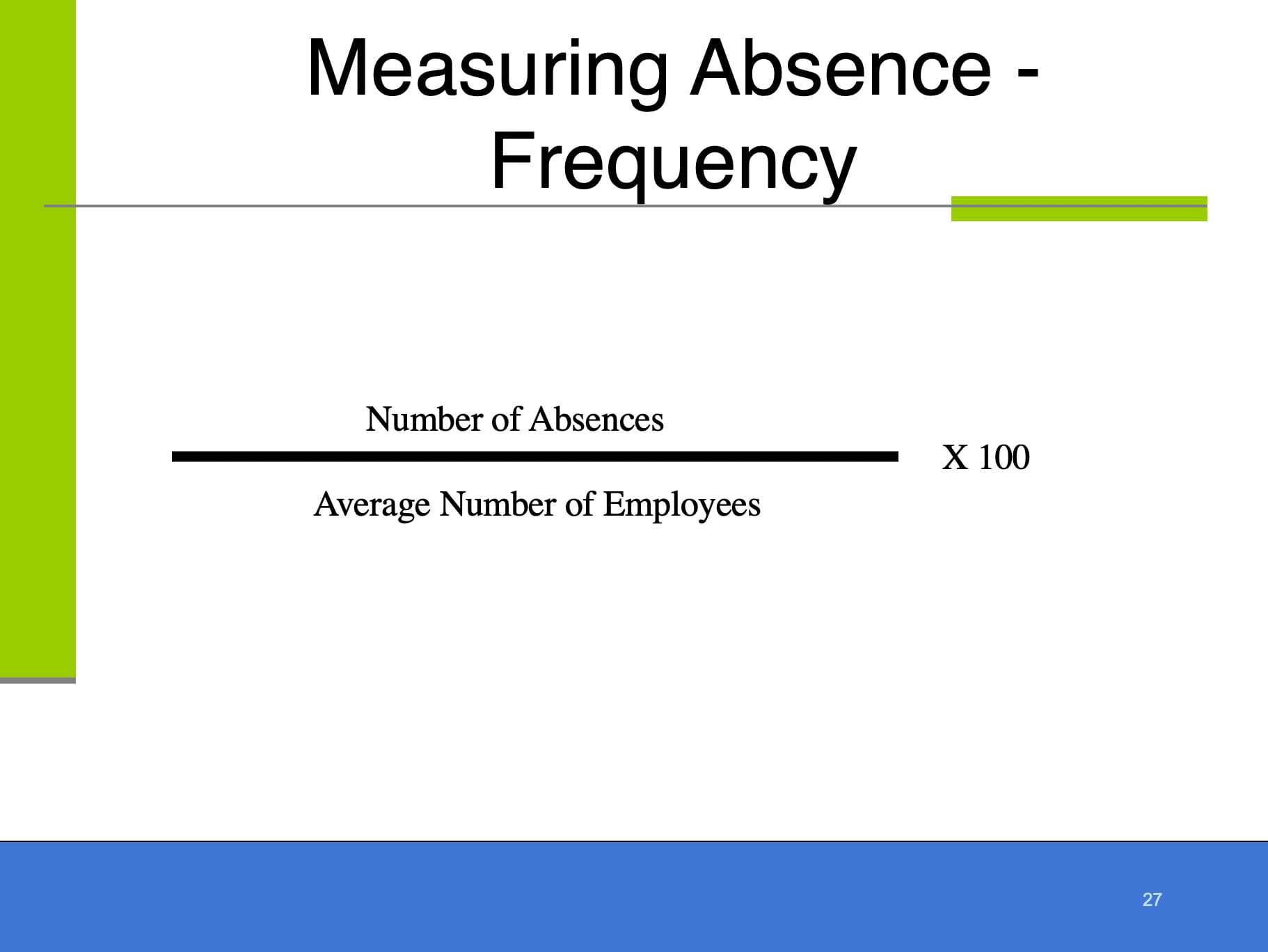 Employee Absenteeism Skills Training Course Material By Oak Innovation Employee Absenteeism Skills Training Course Material By Oak Innovation